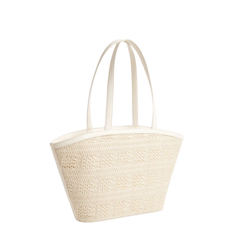 Ted Baker Pammina Raffia Straw Bucket Tote - Ivory - DeModo